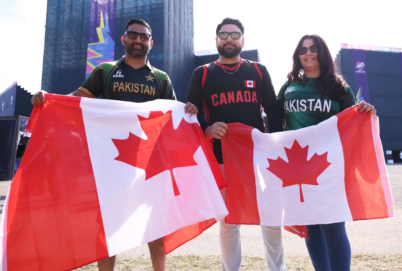 Fans arrive at the stadium to root for both Canada and Pakistan ...