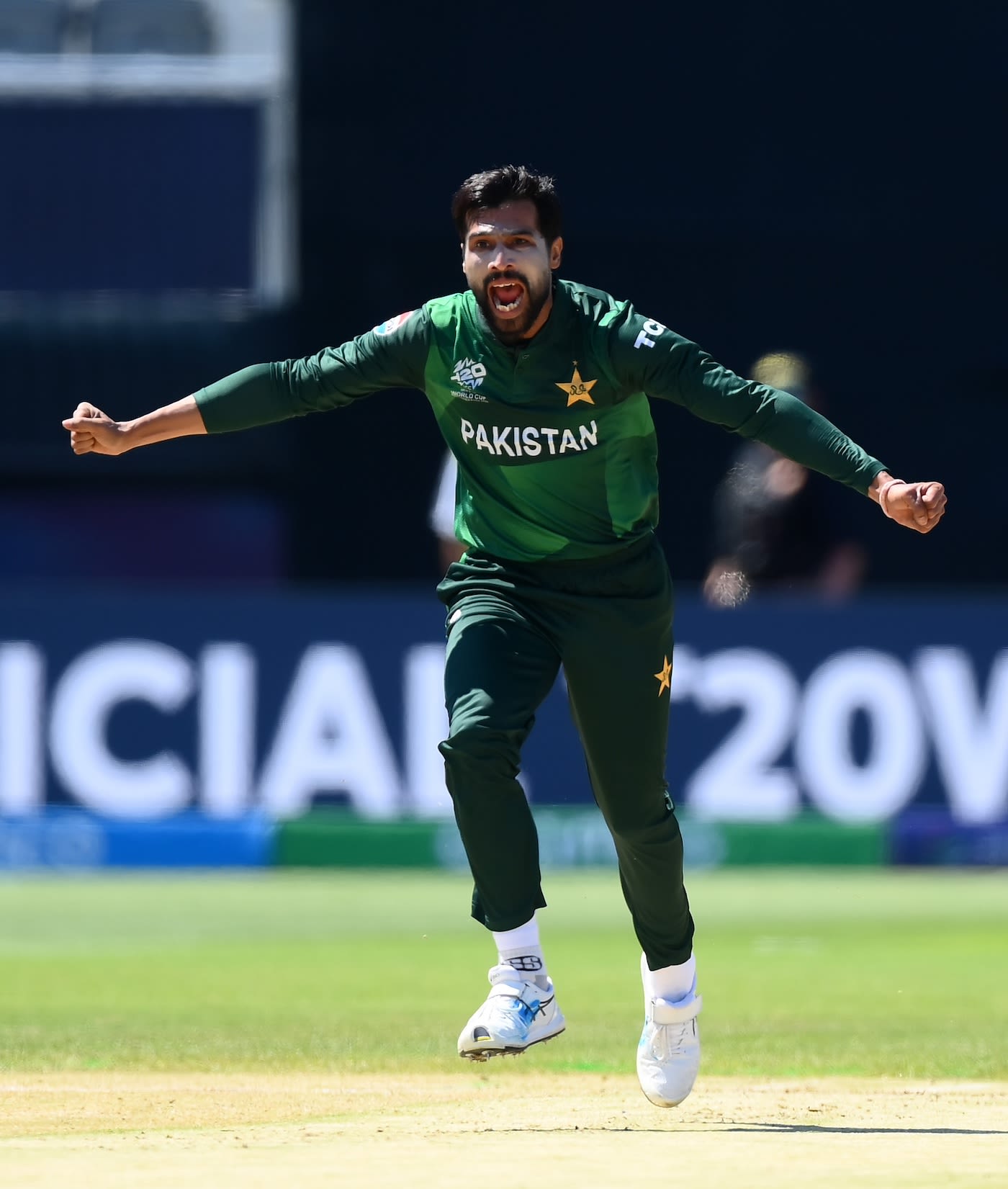 Mohammad Amir was named the Player of the Match for his 2 for 13 ...