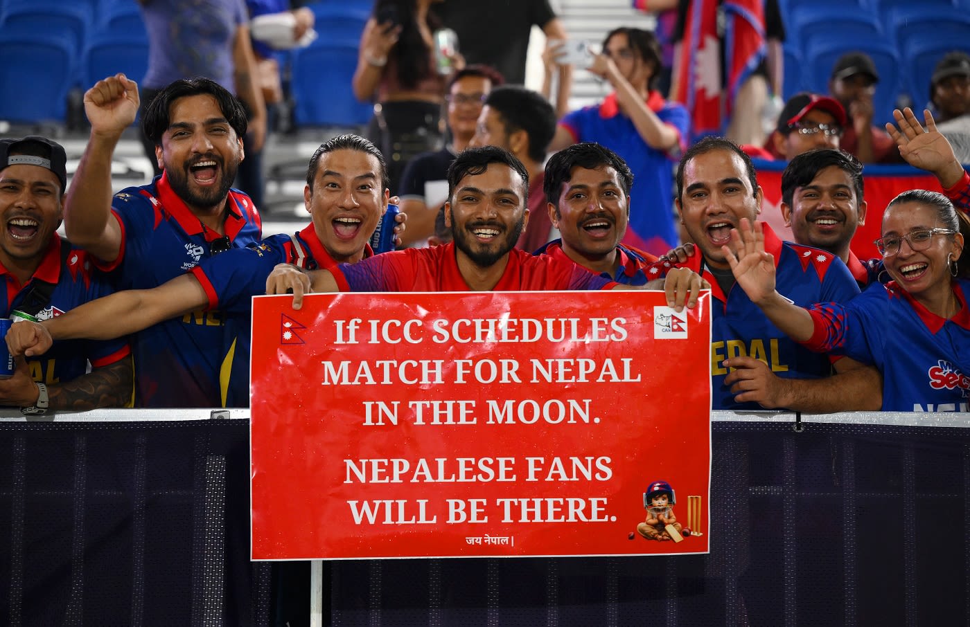 Nepal fans had their spirits high despite the wash out | ESPNcricinfo.com