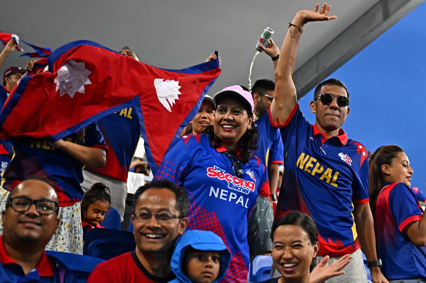 Nepal fans turned up in good numbers in Lauderhill as well ...