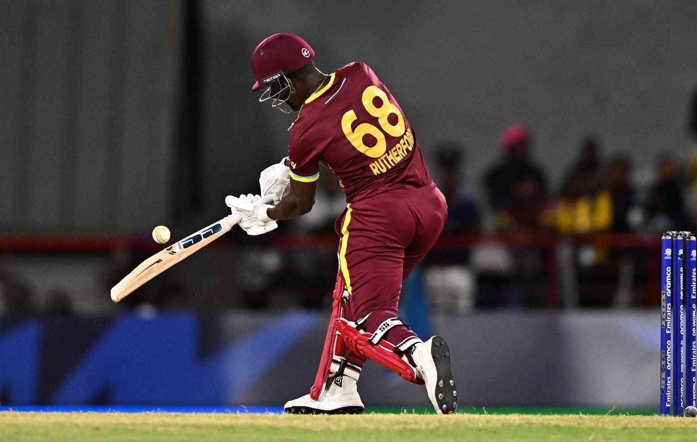 Sherfane Rutherford provided some late big hits | ESPNcricinfo.com