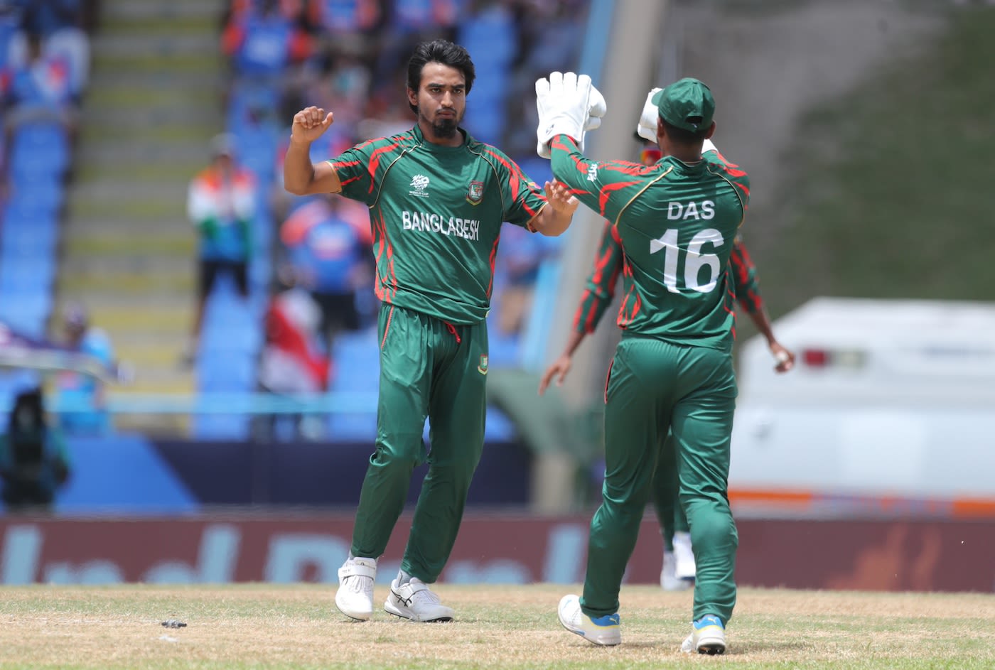 Tanzim Hasan Sakib celebrates a wicket | ESPNcricinfo.com