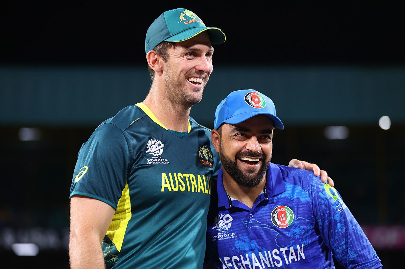 Mitchell Marsh and Rashid Khan all smiles at the toss | ESPNcricinfo.com