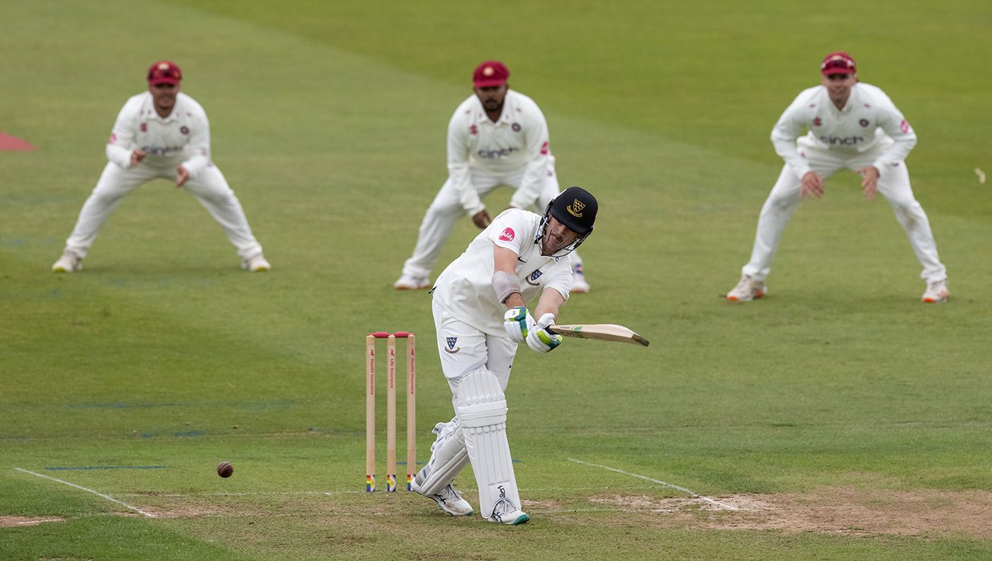 Daniel Hughes was making his Sussex County Championship debut ...