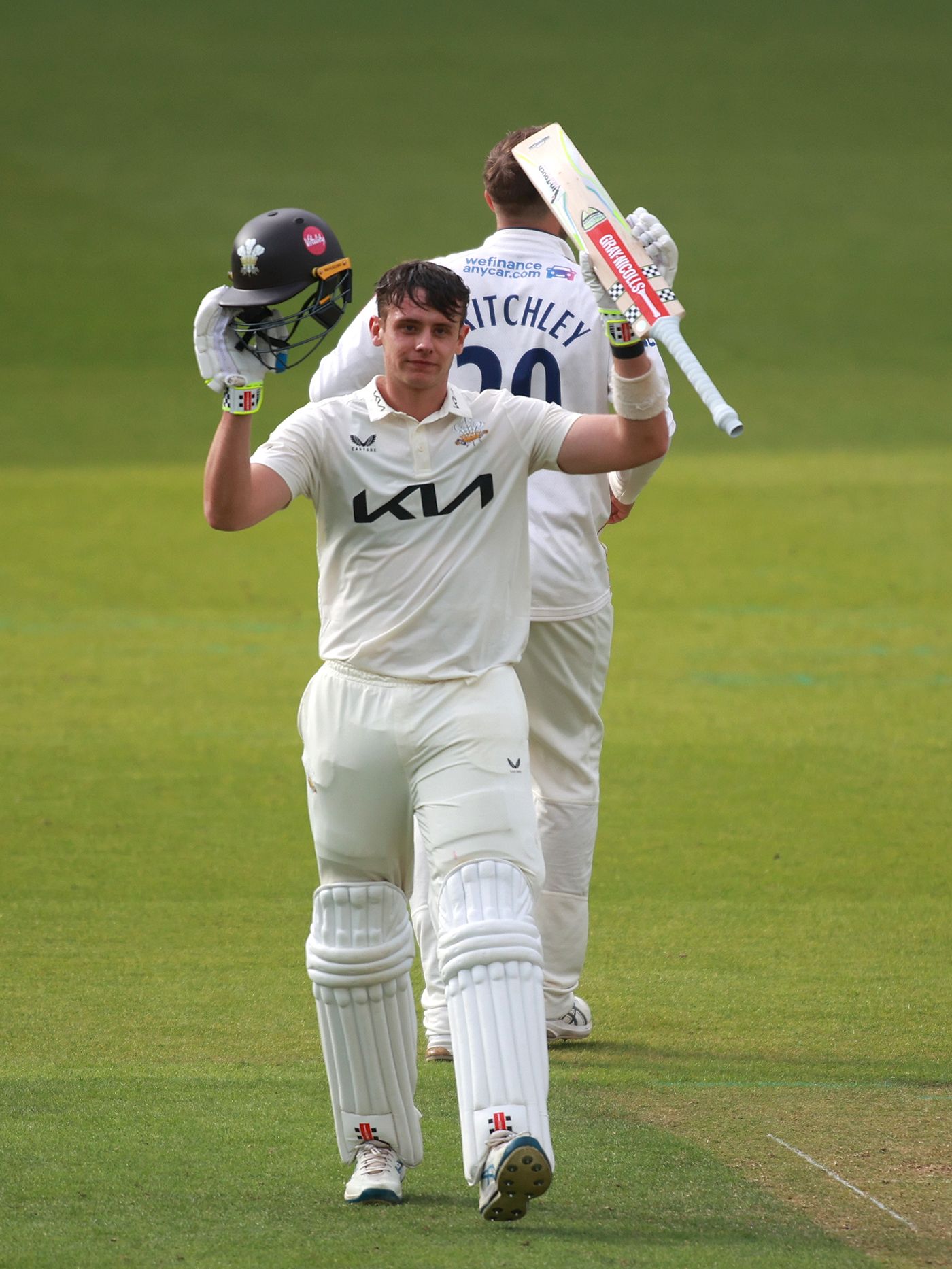 Jamie Smith made a century on the day his England call-up was announced ...