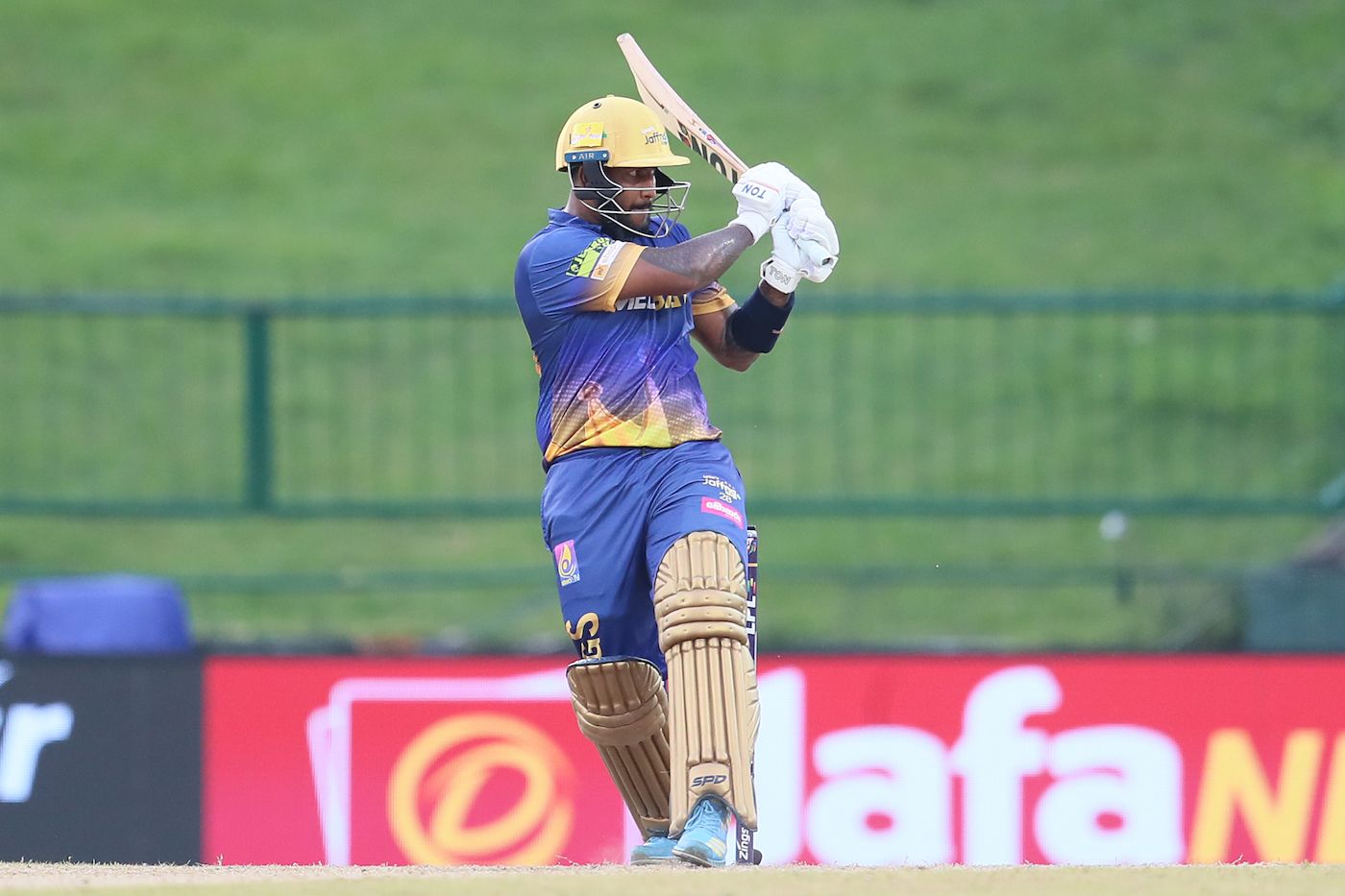 Avishka Fernando smacked seven fours and six sixes in his 34-ball 80 ...