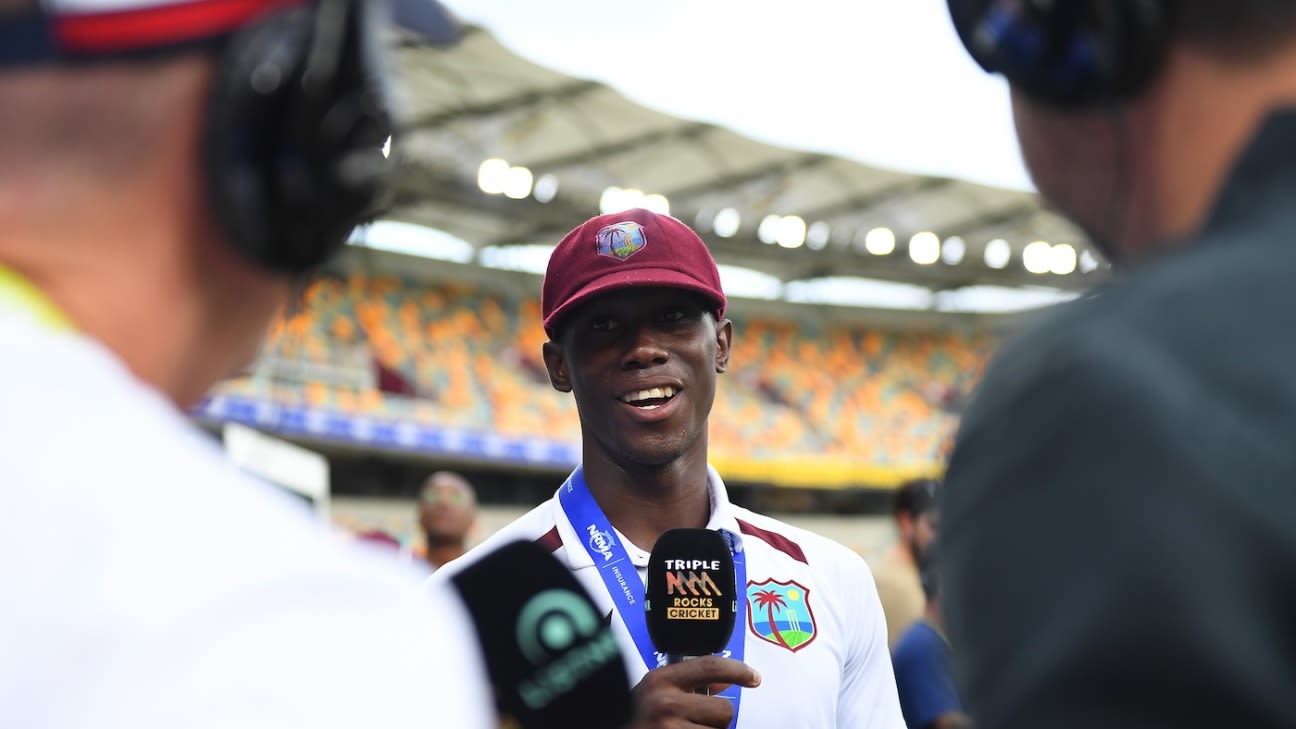 ESPNcricinfo Awards 2024 men's debutant of the year - Shamar Joseph ...