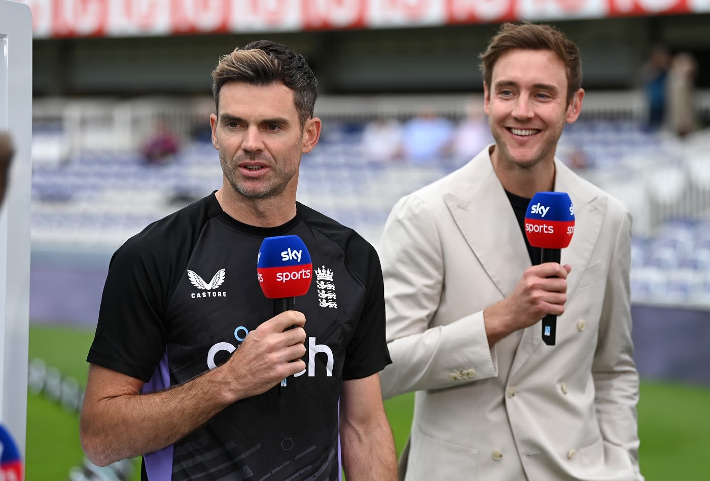 James Anderson and Stuart Broad got reunited this time with mics in ...