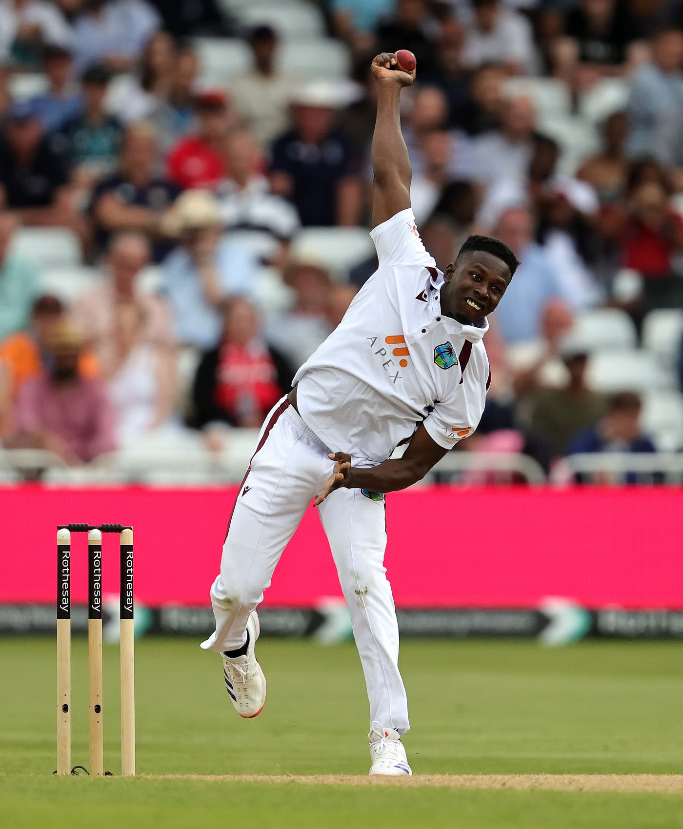 Kevin Sinclair completes his action | ESPNcricinfo.com