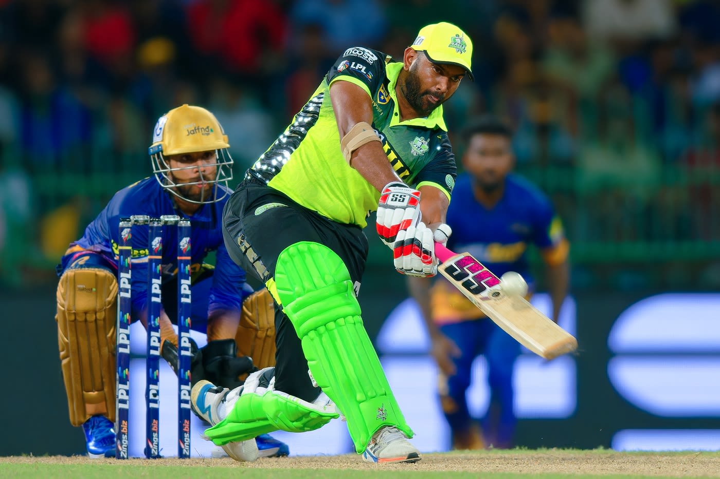 Bhanuka Rajapaksa winds up for a big hit | ESPNcricinfo.com
