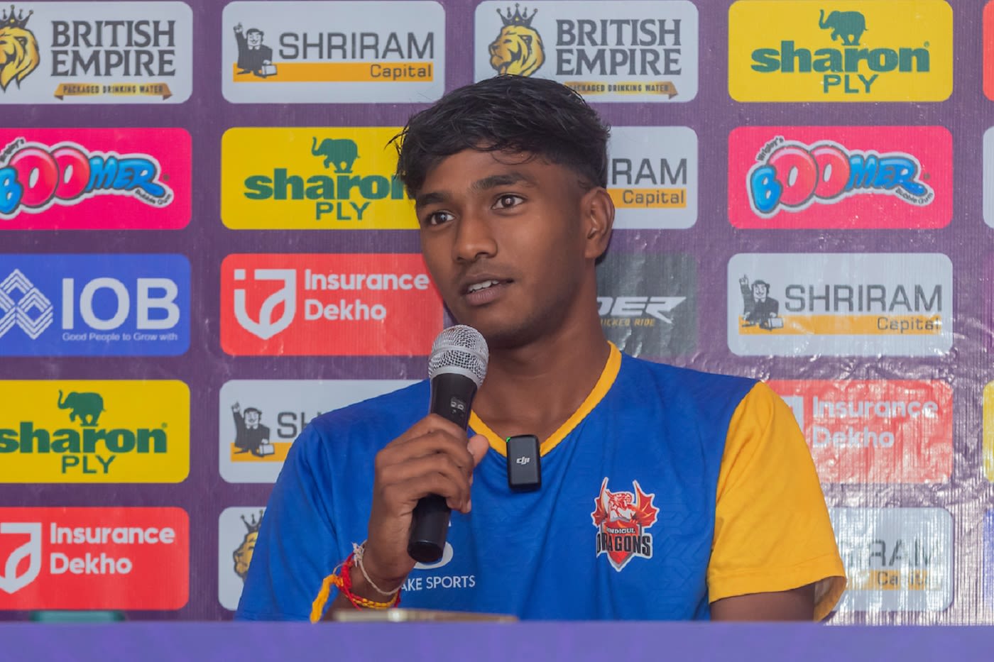 Dindigul Dragons' P Vignesh speaks to the media | ESPNcricinfo.com