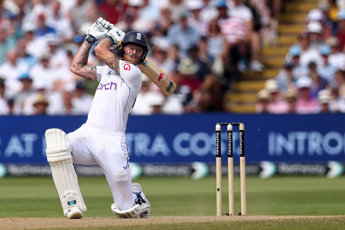 Ben Stokes launched the chase after opening in place of the injured Zak ...