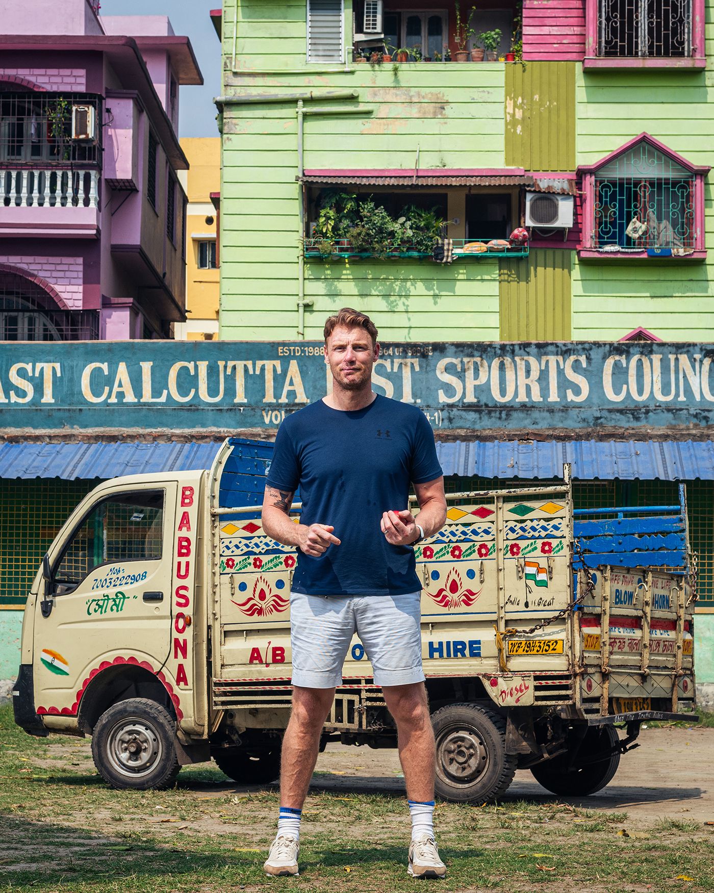 Andrew Flintoff poses for a portrait in Kolkata | ESPNcricinfo.com