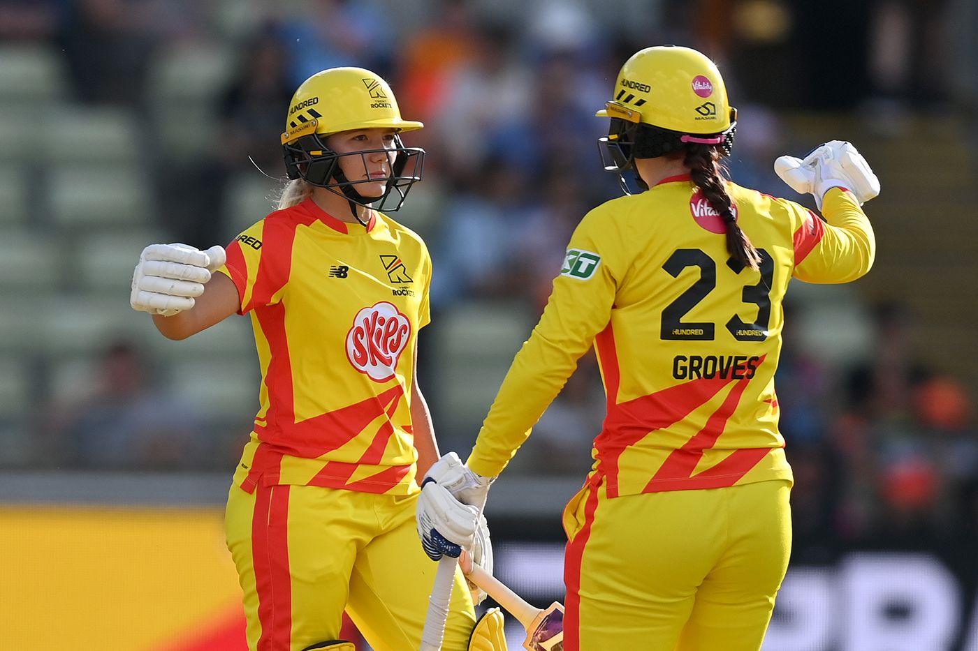 Katie George and Josie Groves took Rockets across the line ...