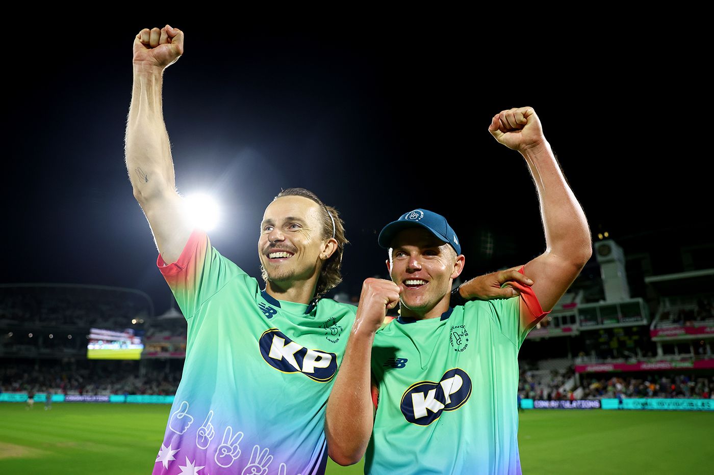Tom Curran and Sam Curran celebrate Invincibles' title | ESPNcricinfo.com