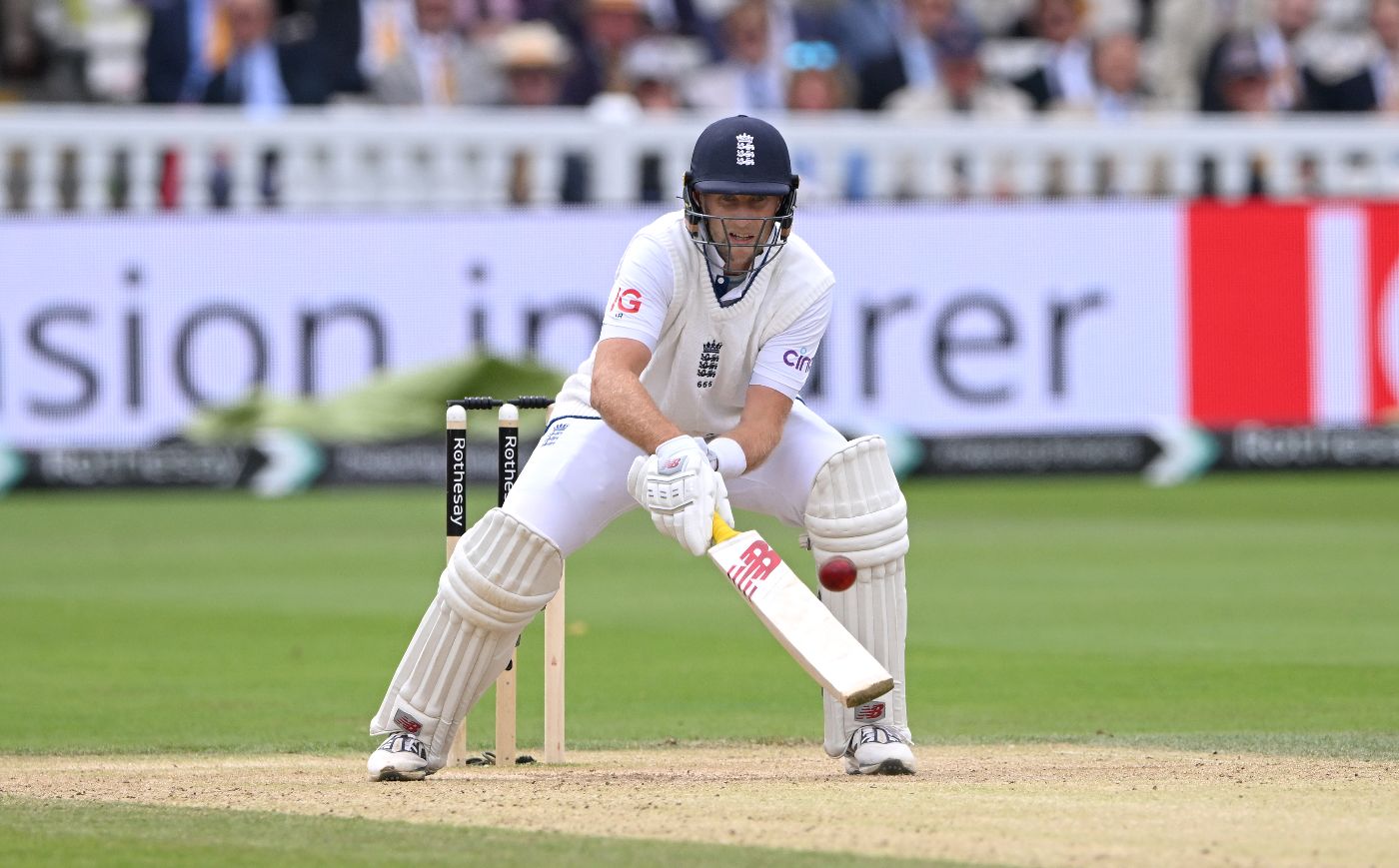Joe Root attempted another Root-scoop as his innings progressed ...