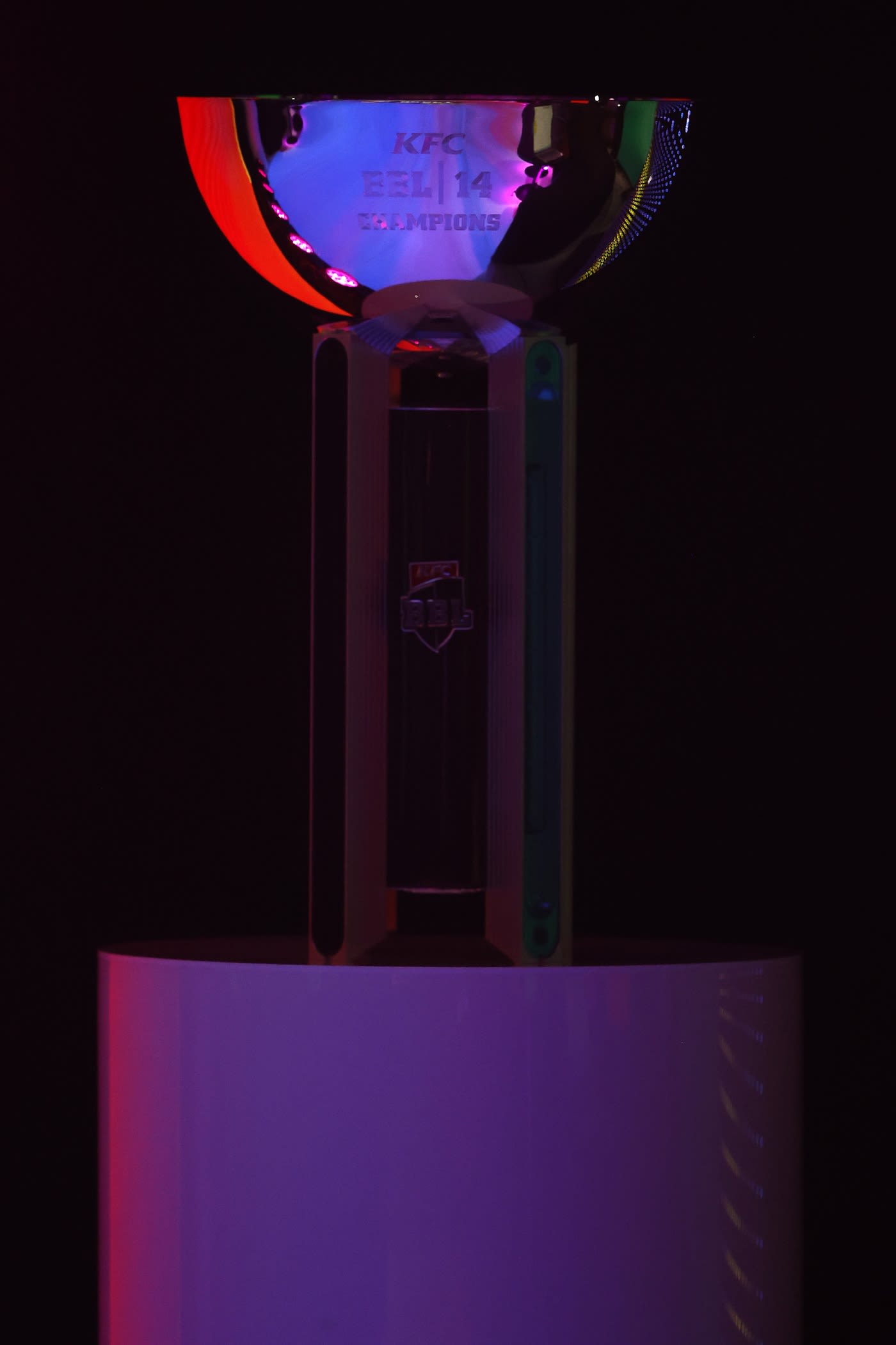 The Big Bash League trophy is kept on display | ESPNcricinfo.com