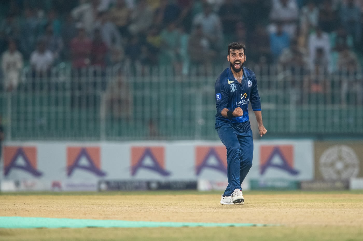 Shadab Khan roars in celebration | ESPNcricinfo.com