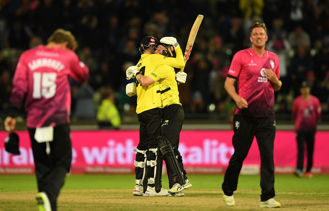 Oliver Price and Miles Hammond embrace after winning the Blast Final ...
