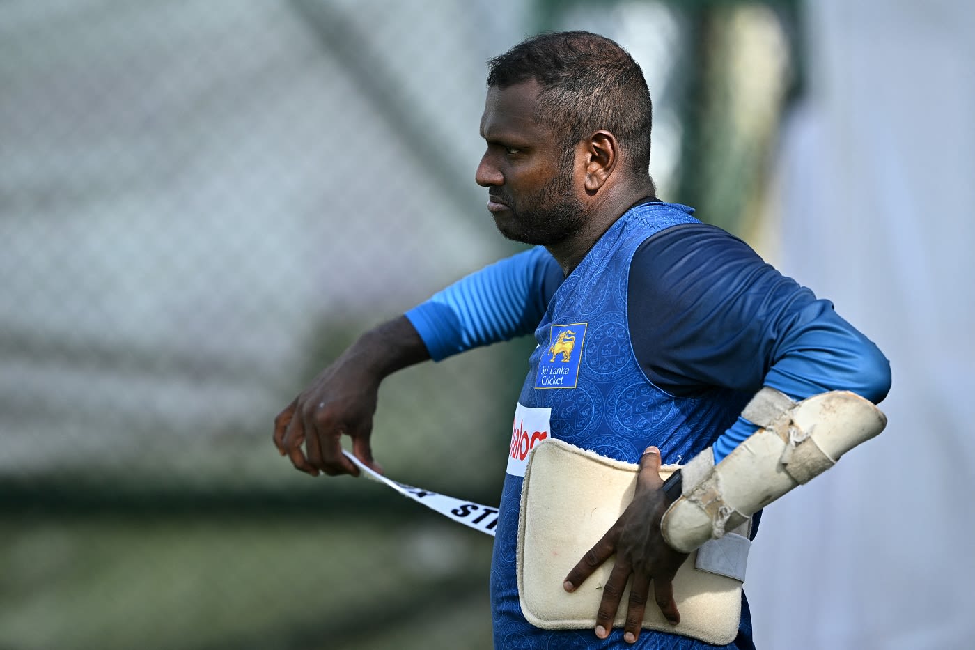 Angelo Mathews prepares to bat at the nets | ESPNcricinfo.com