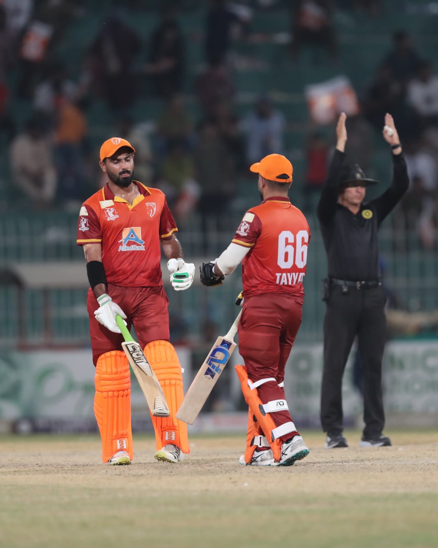 Hussain Talat and Tayyab Tahir added 157 for the fourth wicket ...