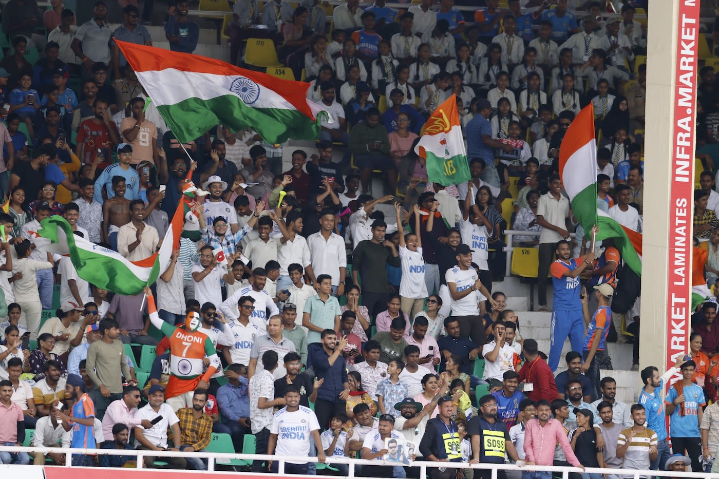 The Indian fans had a lot to cheer about on the fourth day ...