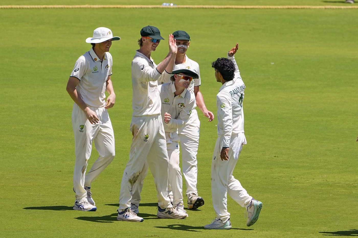Vishwa Ramkumar celebrates a wicket with his team-mates | ESPNcricinfo.com