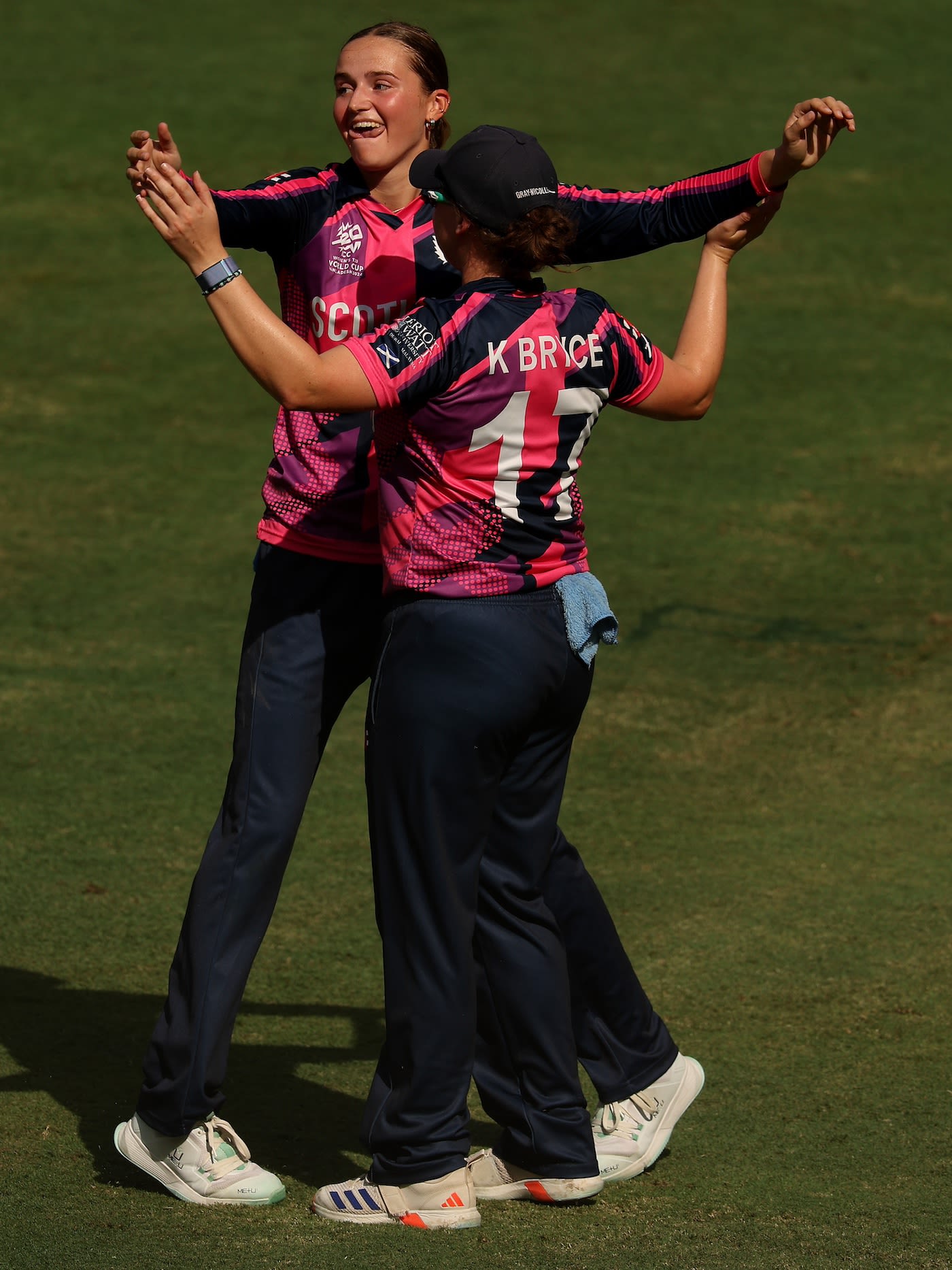 Darcey Carter celebrates with Kathryn Bryce after dismissing Anneke ...
