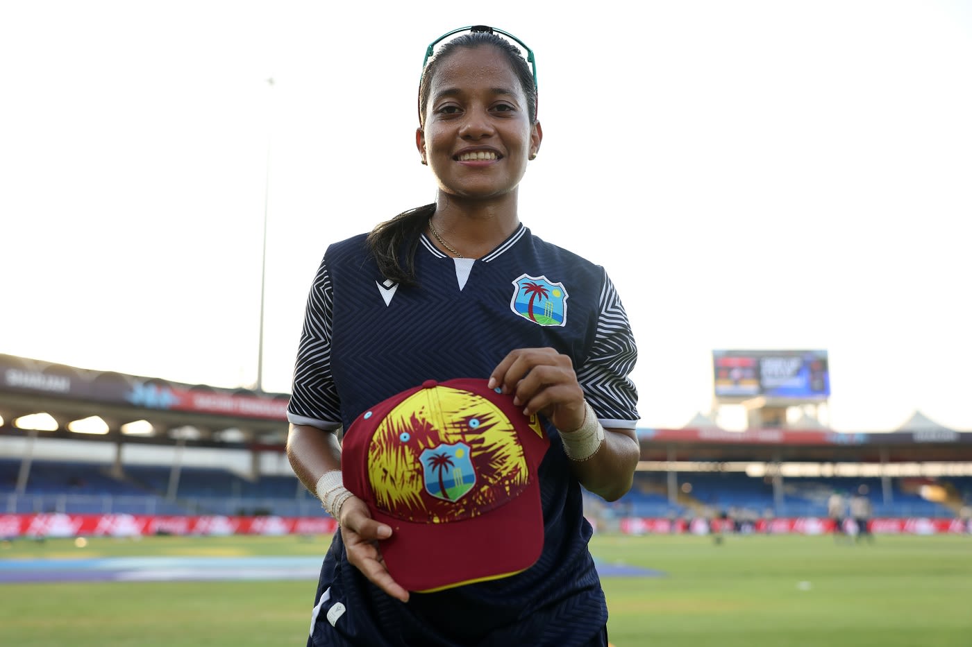 Mandy Mangru received her maiden T20I cap in a T20 World Cup game ...