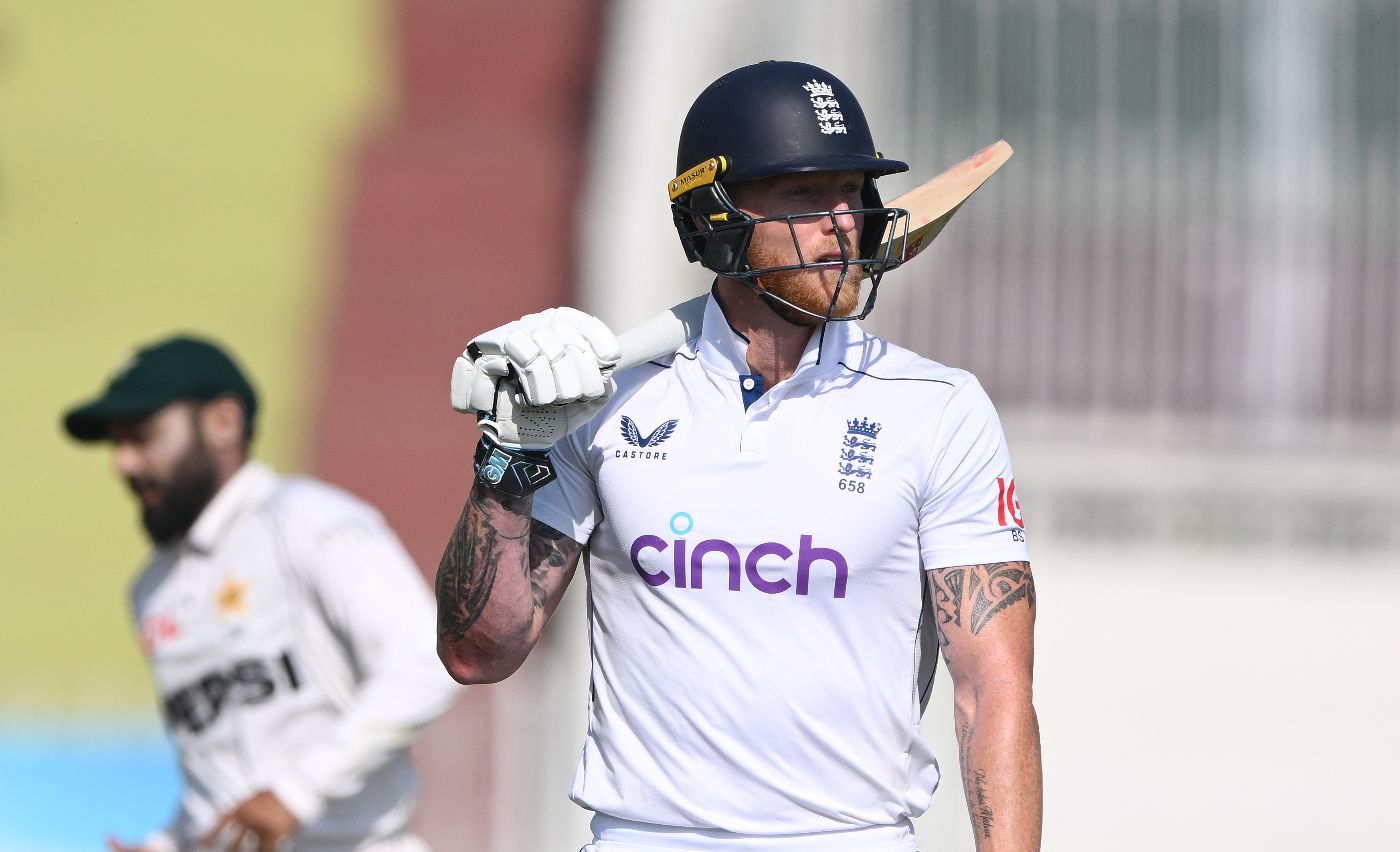 Ben Stokes looks bewildered as he leaves the crease | ESPNcricinfo.com