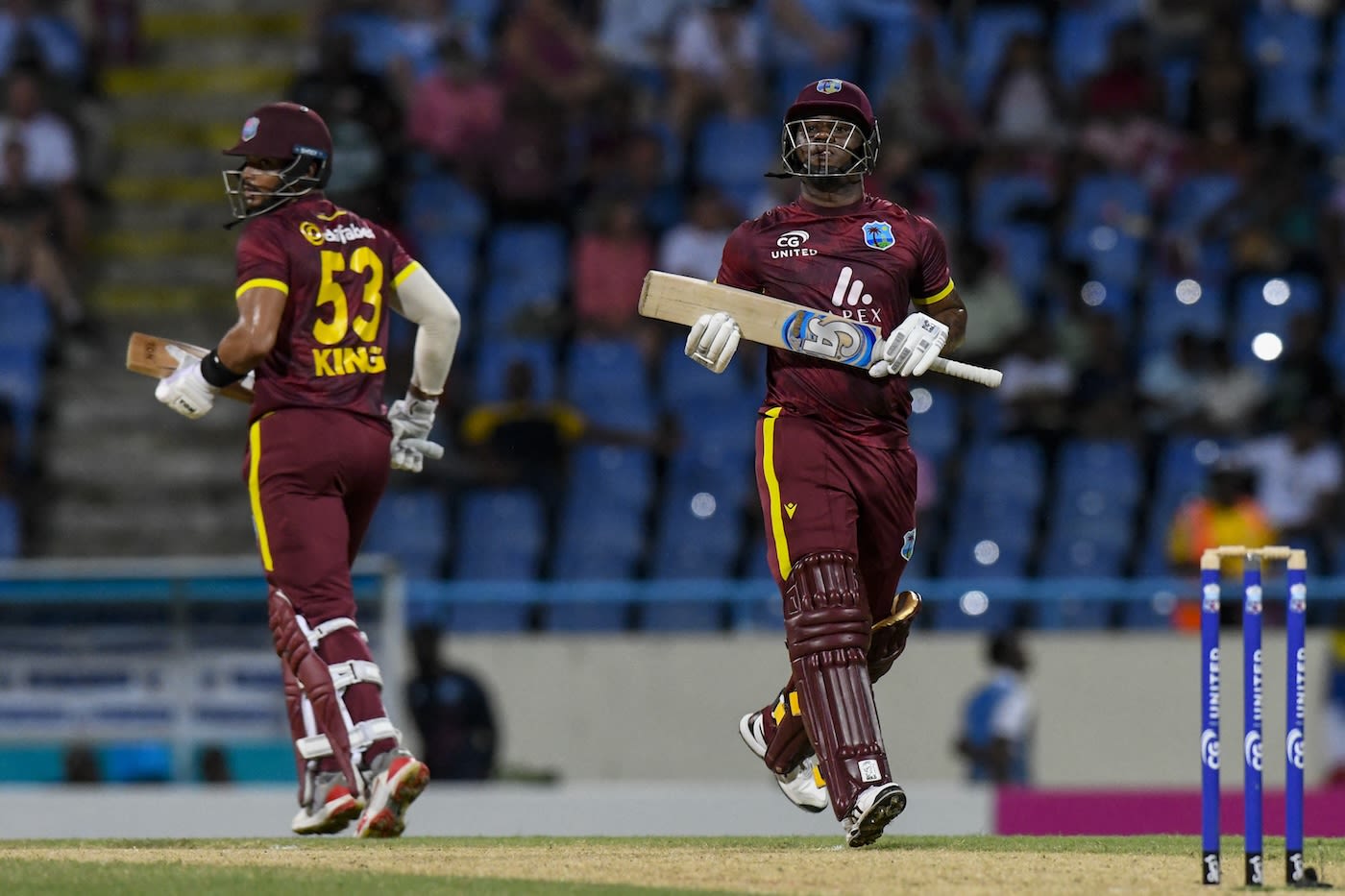 Evin Lewis and Brandon King got West Indies off to a strong start ...
