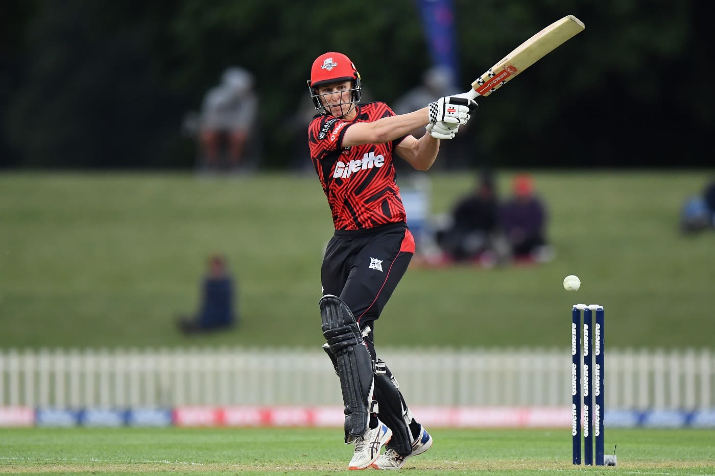 Mitch Hay swats the ball into the leg side | ESPNcricinfo.com