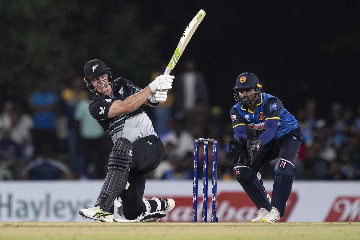 Josh Clarkson hit the only two sixes of the New Zealand innings ...
