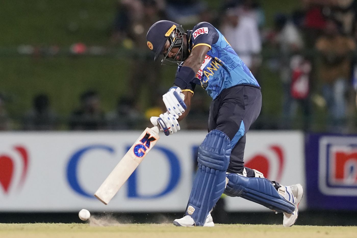 Janith Liyanage got off to a start after coming in at a tough time ...