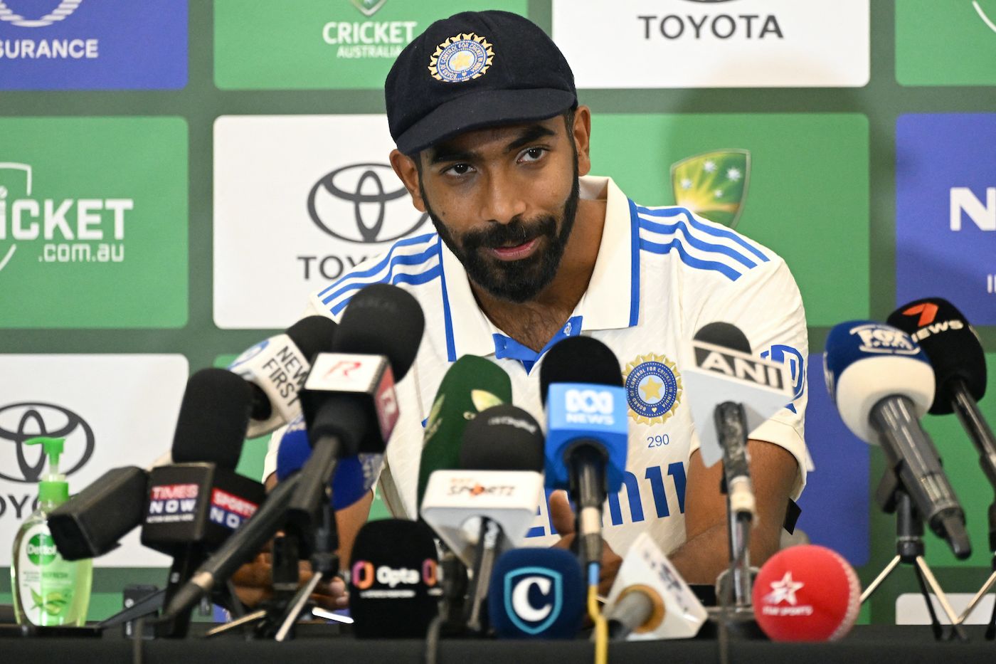 Jasprit Bumrah faces the media ahead of his second Test as captain ...