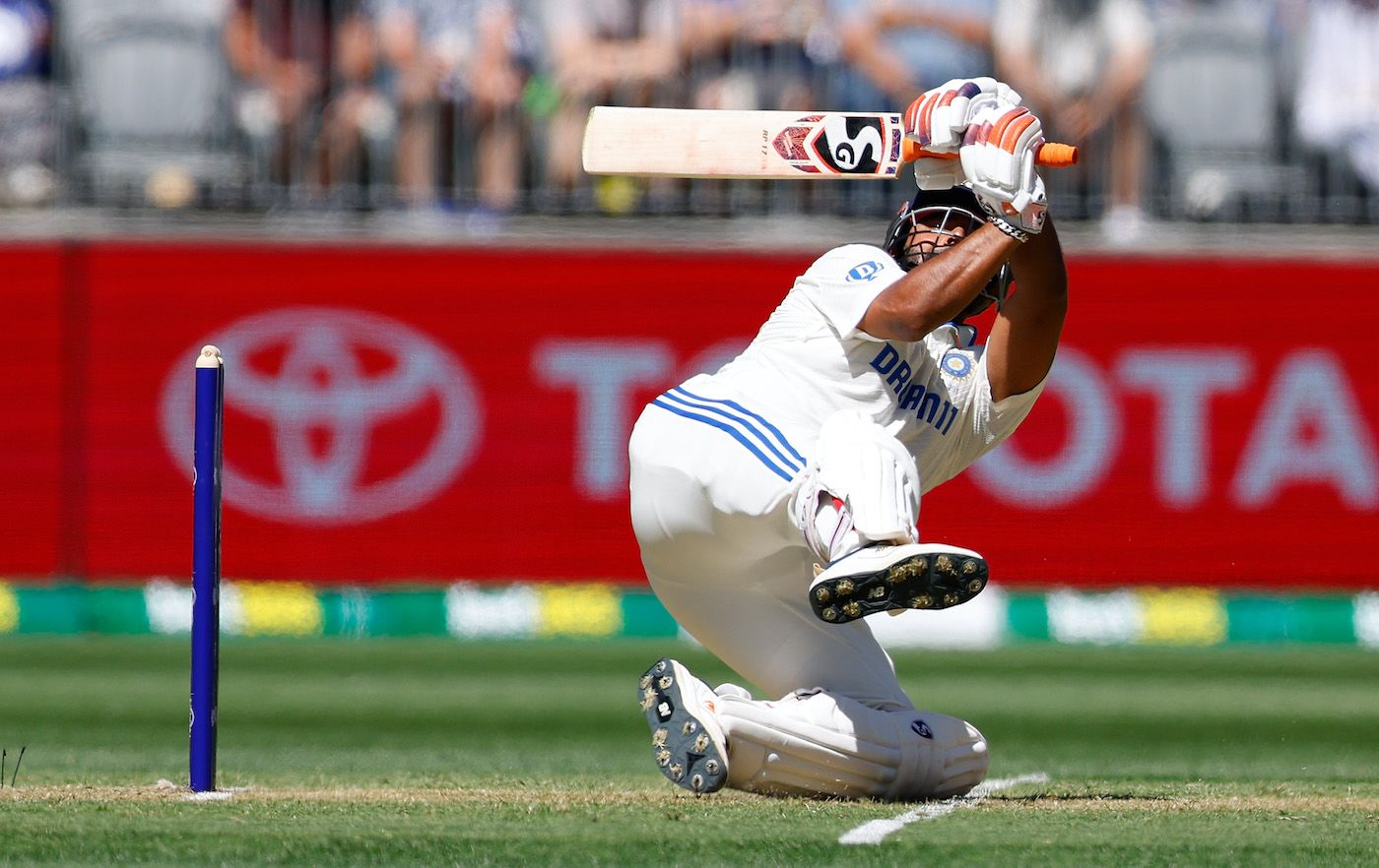 Rishabh Pant played a remarkable falling scoop off Pat Cummins in the ...