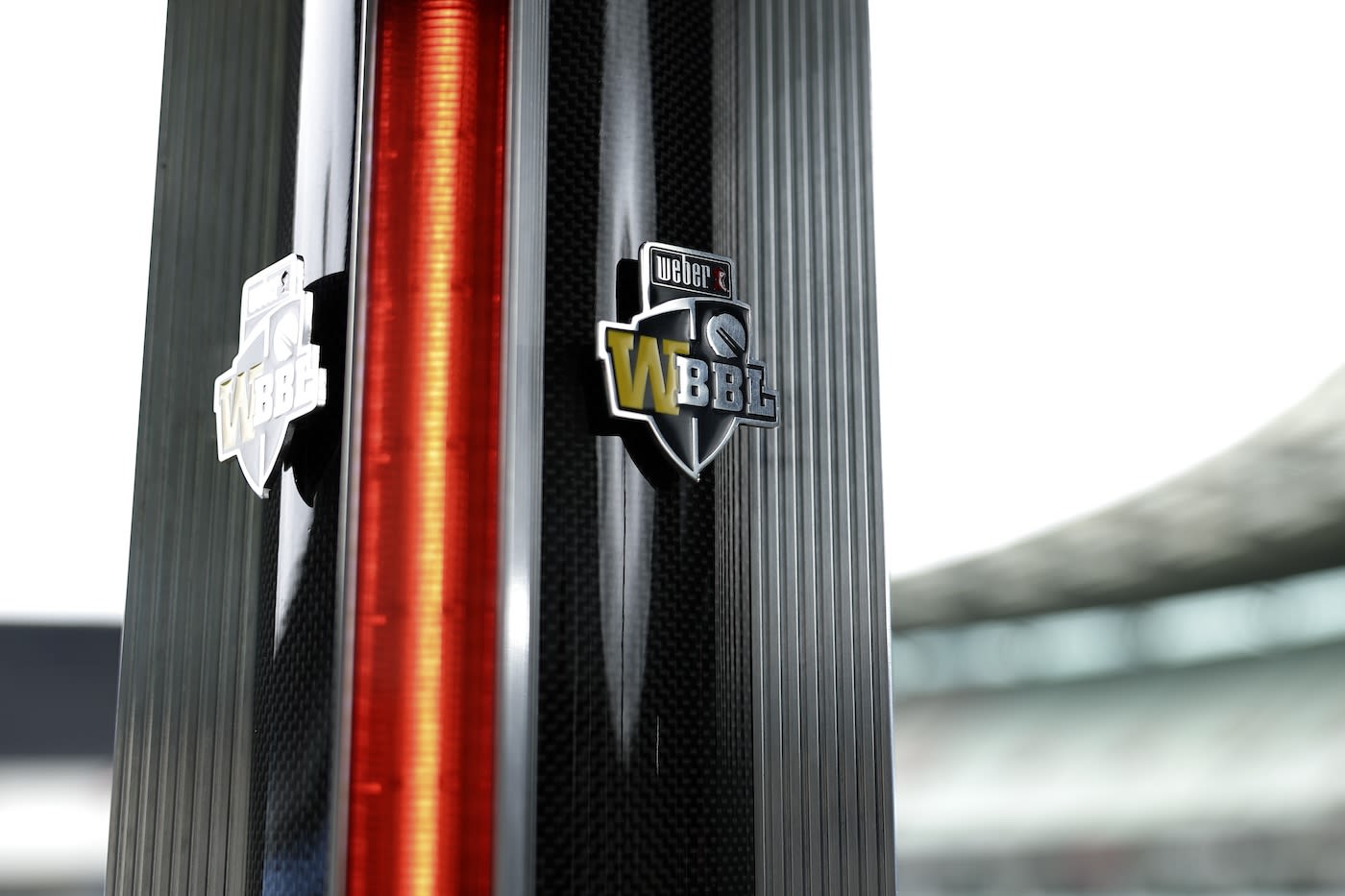 A close up of the WBBL logo on the trophy | ESPNcricinfo.com