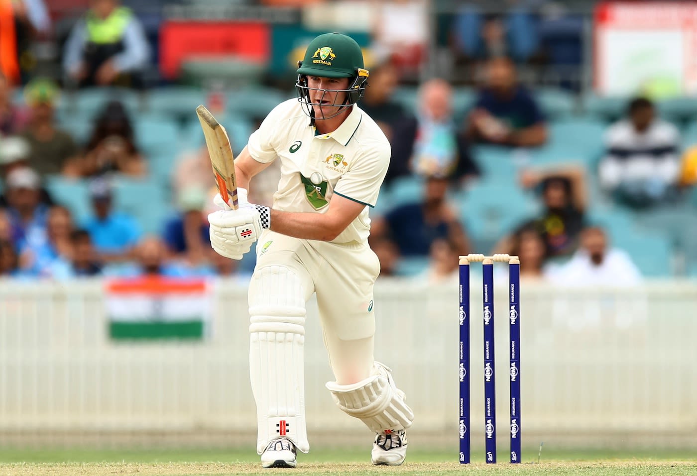 Jack Clayton pushes down the ground | ESPNcricinfo.com