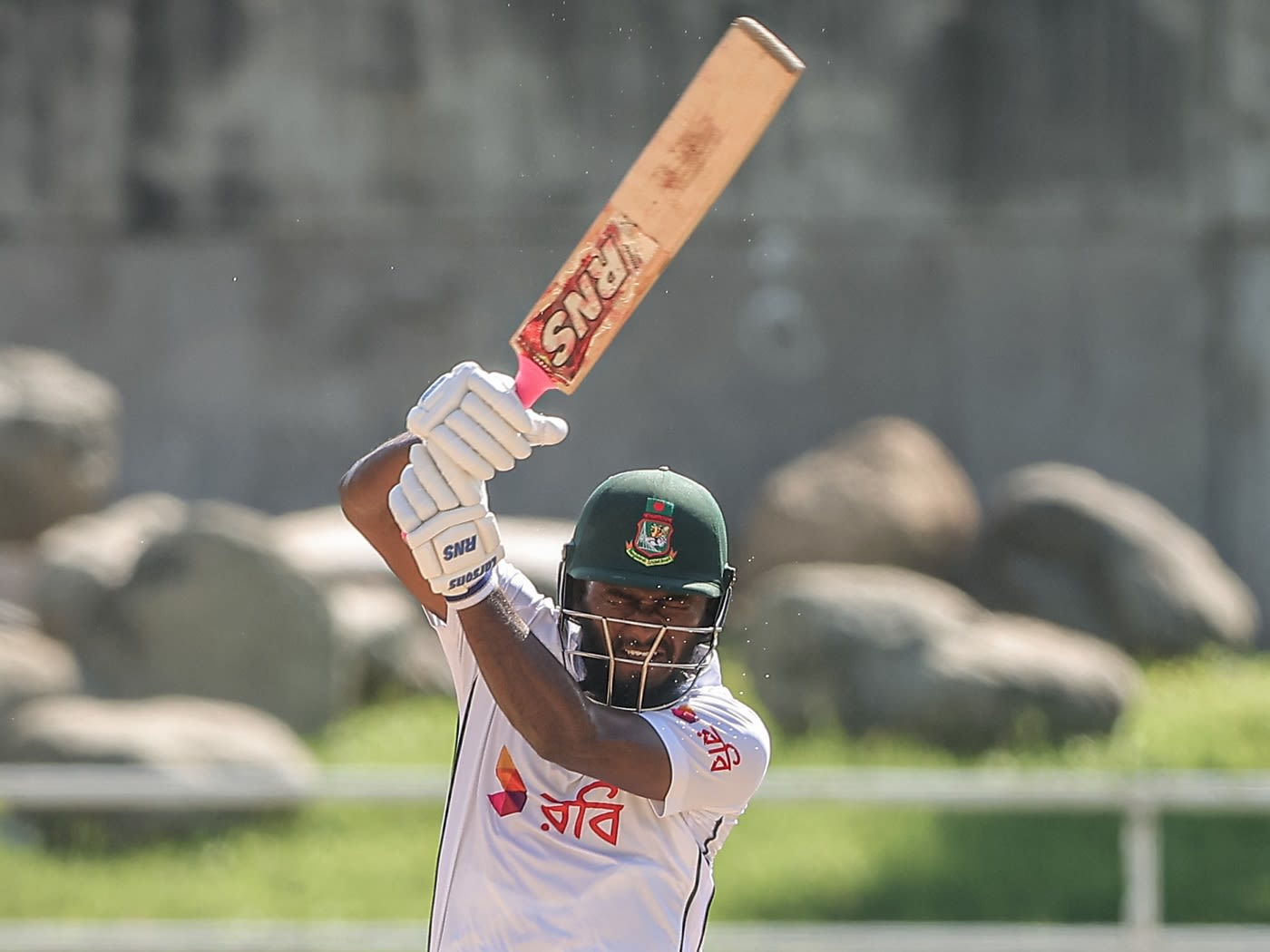 Jaker Ali went on the attack once he started running out of partners ...