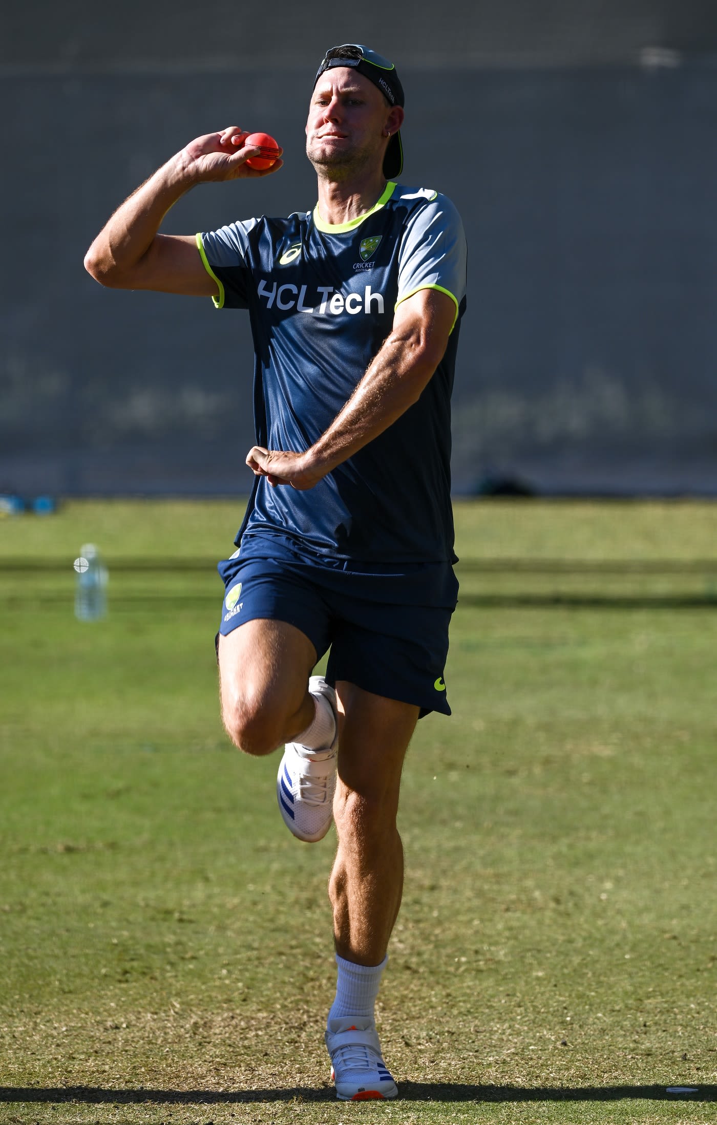 Beau Webster bowls with the pink ball in the nets | ESPNcricinfo.com