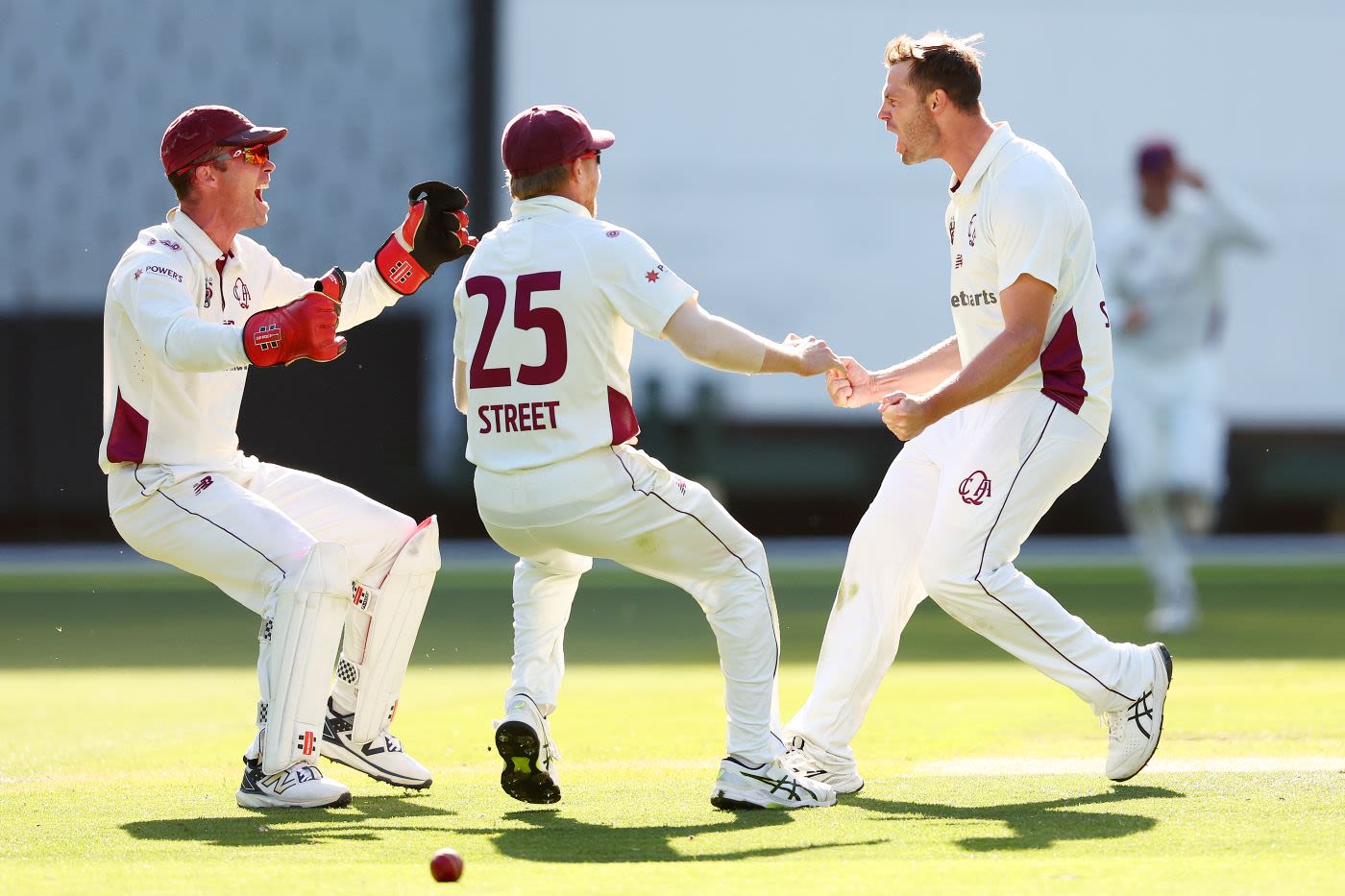 Mark Steketee celebrates the winning wicket | ESPNcricinfo.com