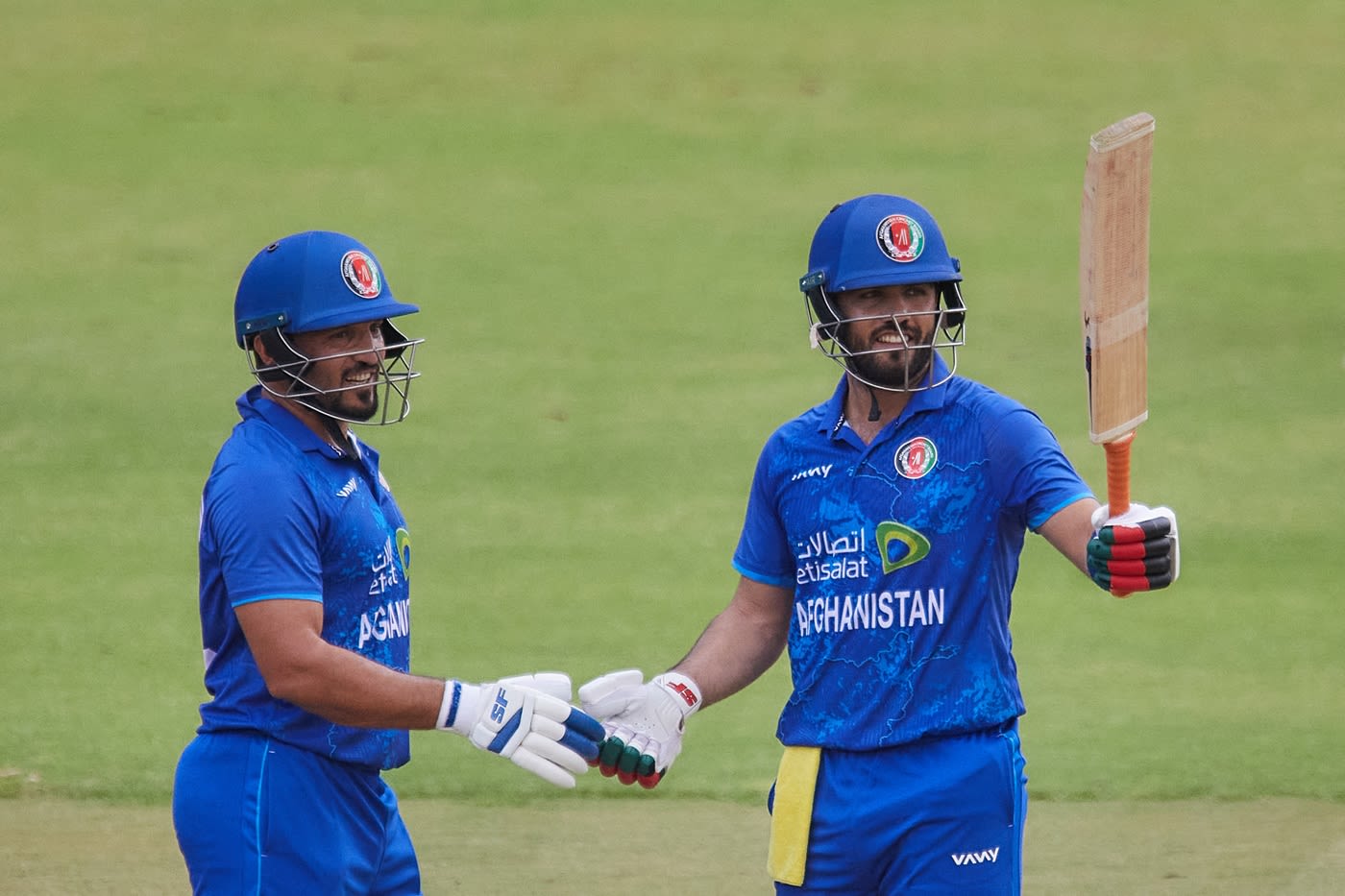 Darwish Rasooli celebrates his maiden half-century | ESPNcricinfo.com