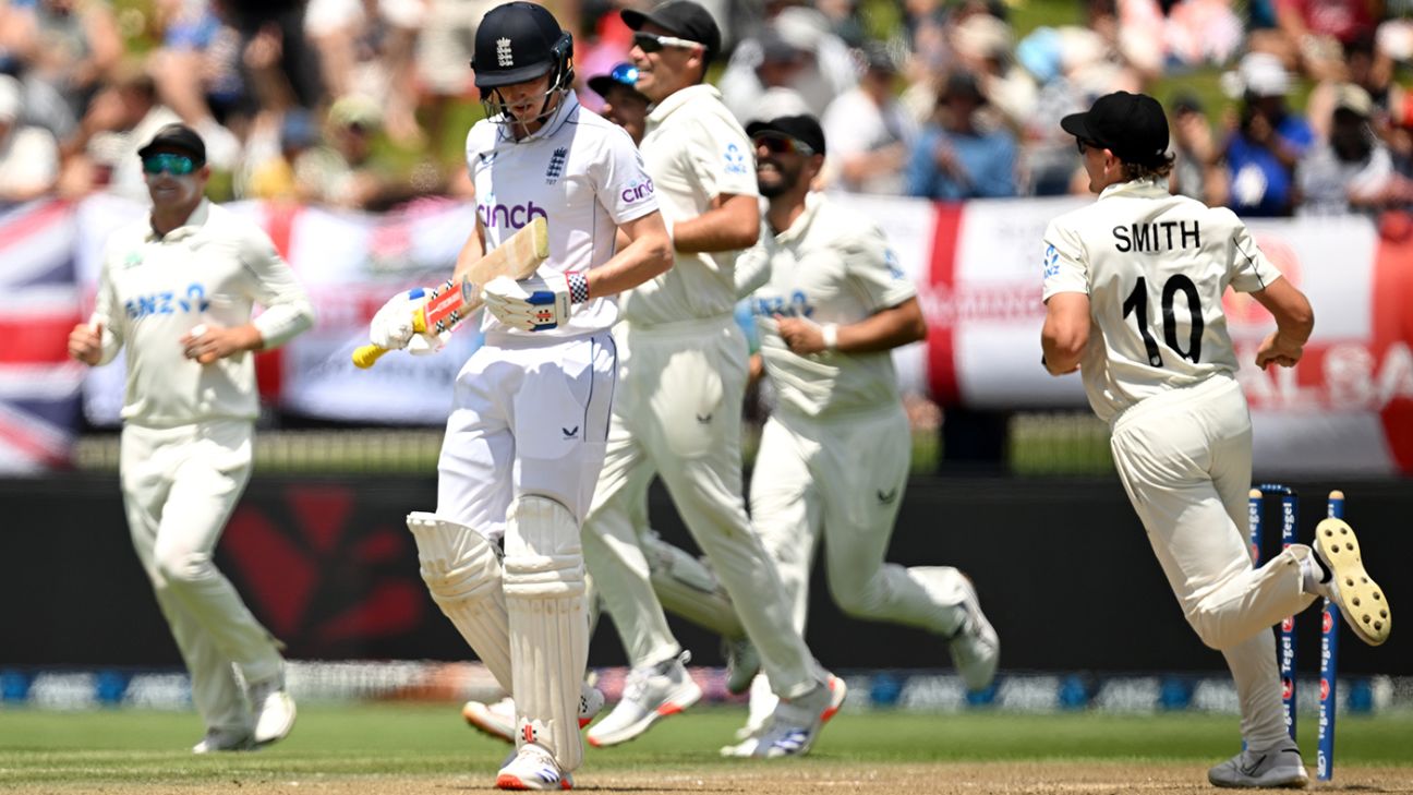 NZ vs ENG 2024/25, NZ vs ENG 3rd Test Match Report, December 14 - 17 ...