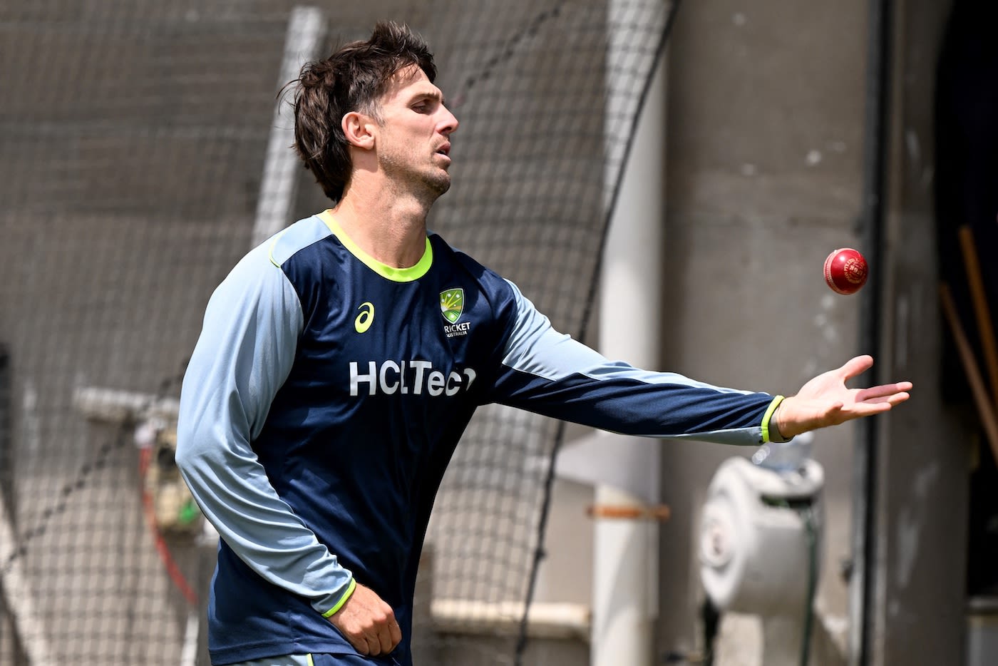 Mitchell Marsh at a training session | ESPNcricinfo.com