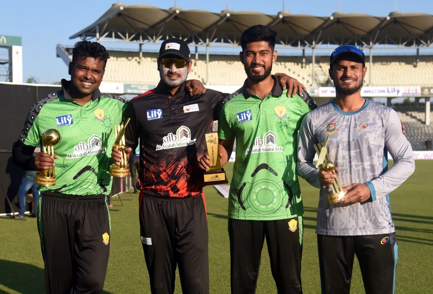 From L to R: Alauddin Babu, Mohammad Naim, Mukidul Islam and Abu Hider ...