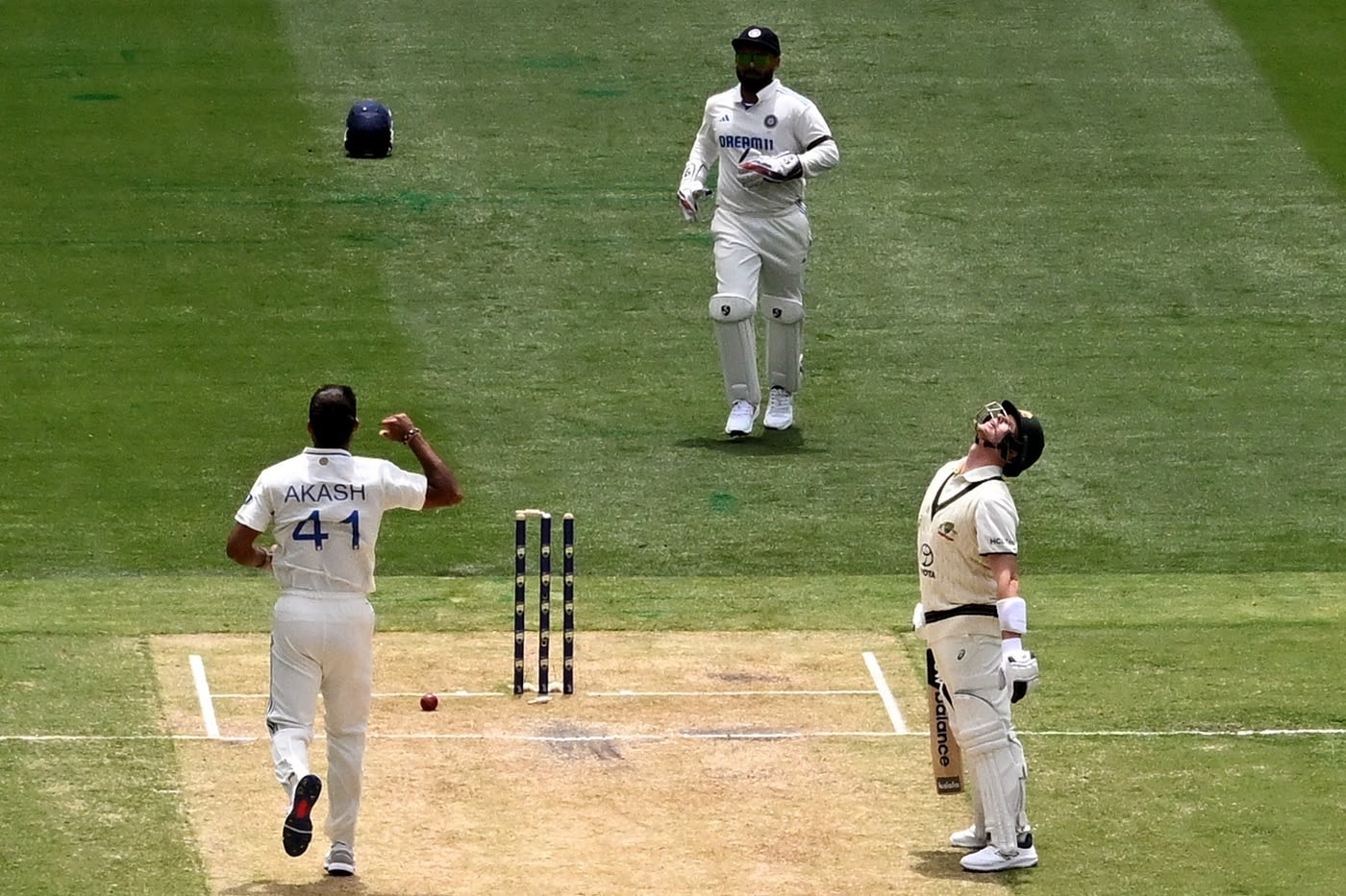 Steven Smith is disappointed after chopping off in unusual fashion ...