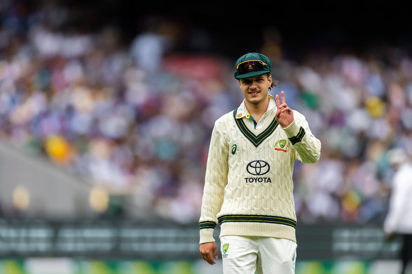 Sam Konstas seems to be enjoying his Test debut so far | ESPNcricinfo.com