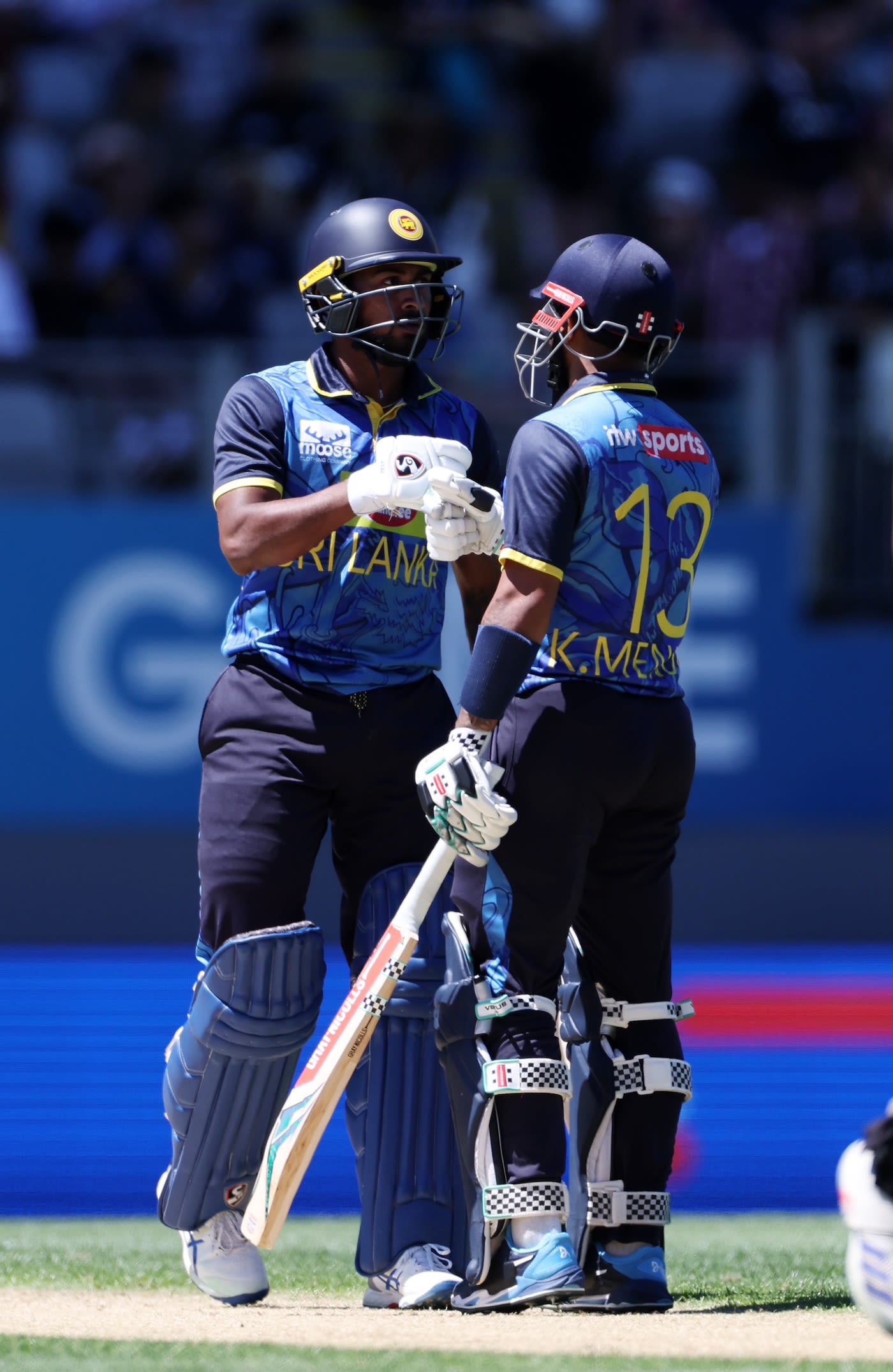 Kusal Mendis and Kamindu Mendis took Sri Lanka past the 100-run mark ...