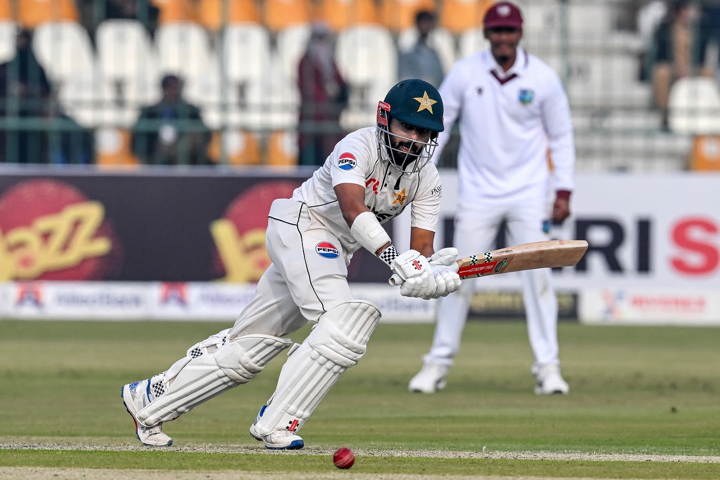 Saud Shakeel turns one away | ESPNcricinfo.com