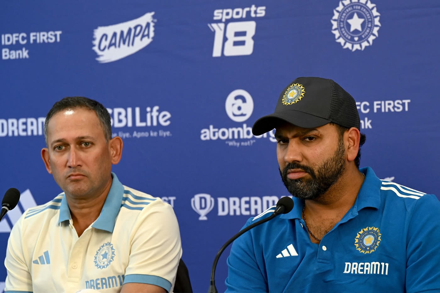 Rohit Sharma and Ajit Agarkar address the media | ESPNcricinfo.com